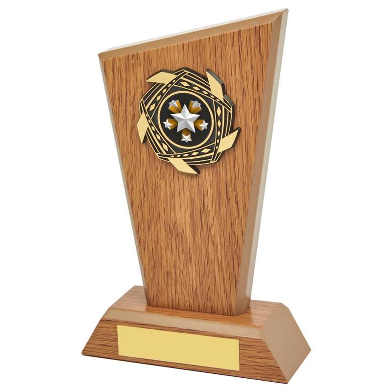 Light Oak Wood Stand Award - VB Trophies
